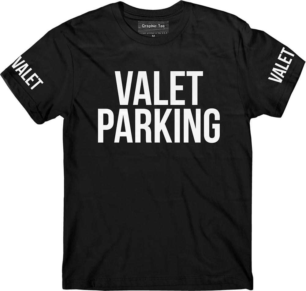 Valet parking t-shirt, parking t-shirt, staff t-shirt, parking ...