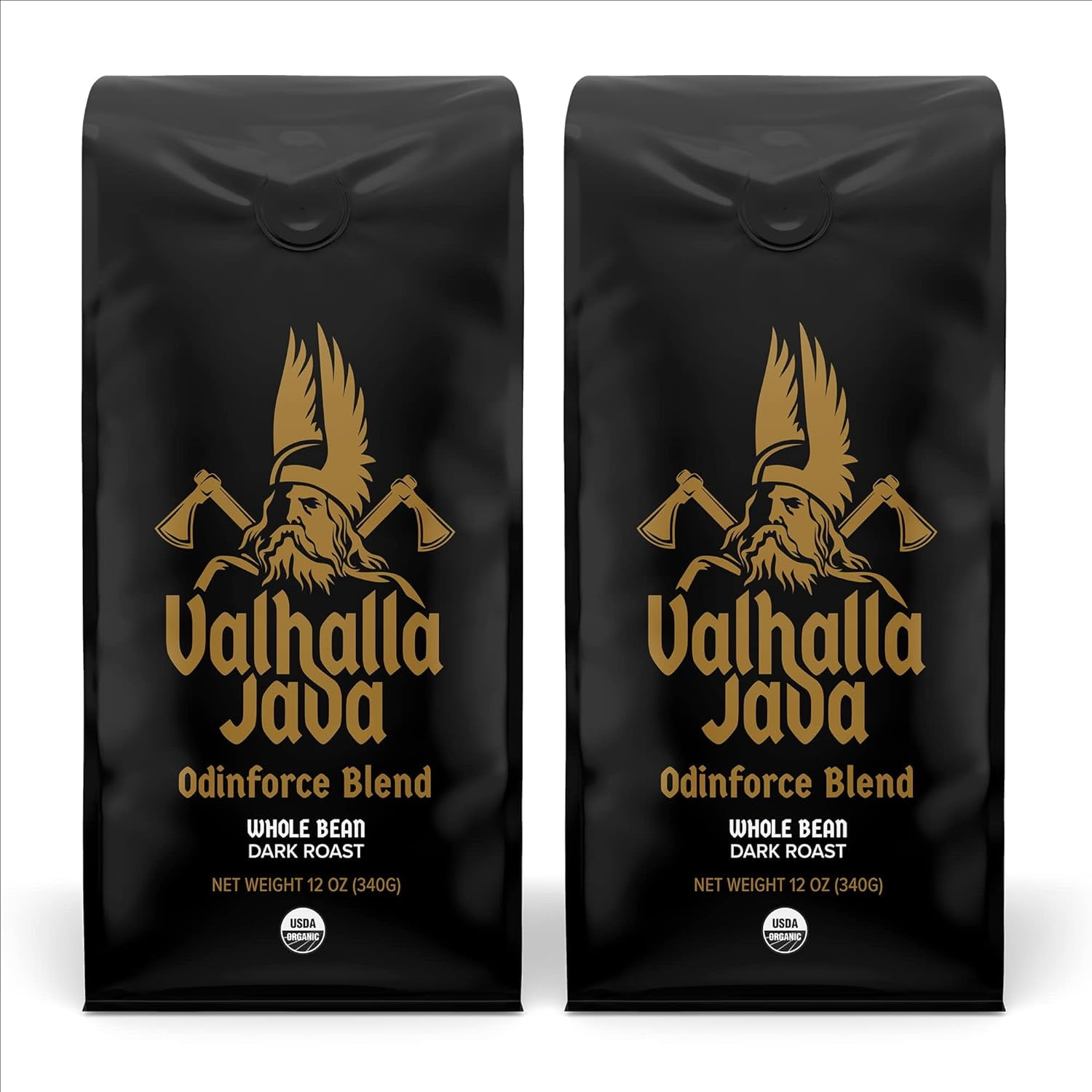 Valhalla Java Odinforce Blend Whole Bean Dark Roast Extra Kick Of Caffeine Arabica