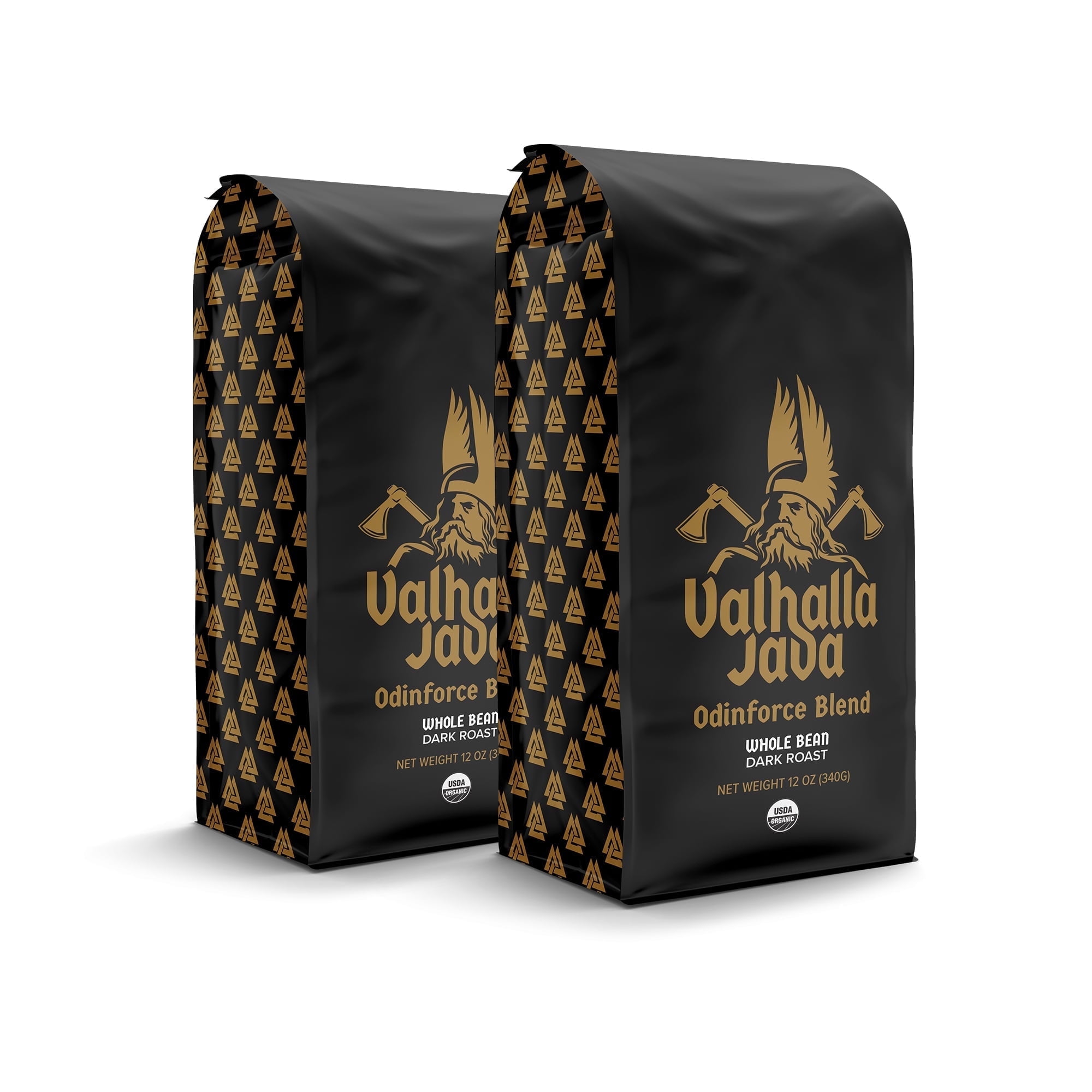 Valhalla Java, Organic and Fair Trade, Medium Roast, Whole Bean Coffee, 12 ounces, (2-Pack ...