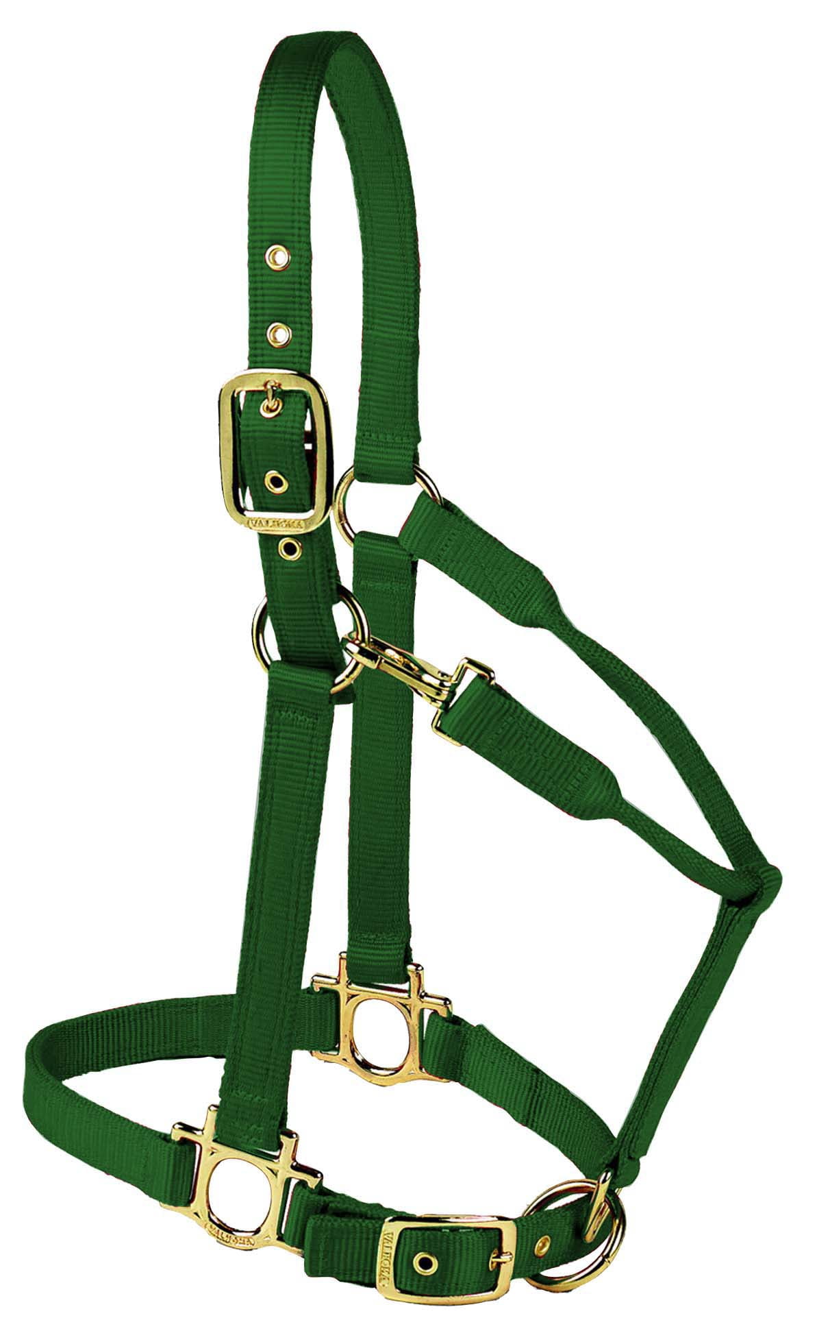 Valhoma Premium Adjustable Nylon Halter, Large, Hunter Green - Walmart.com