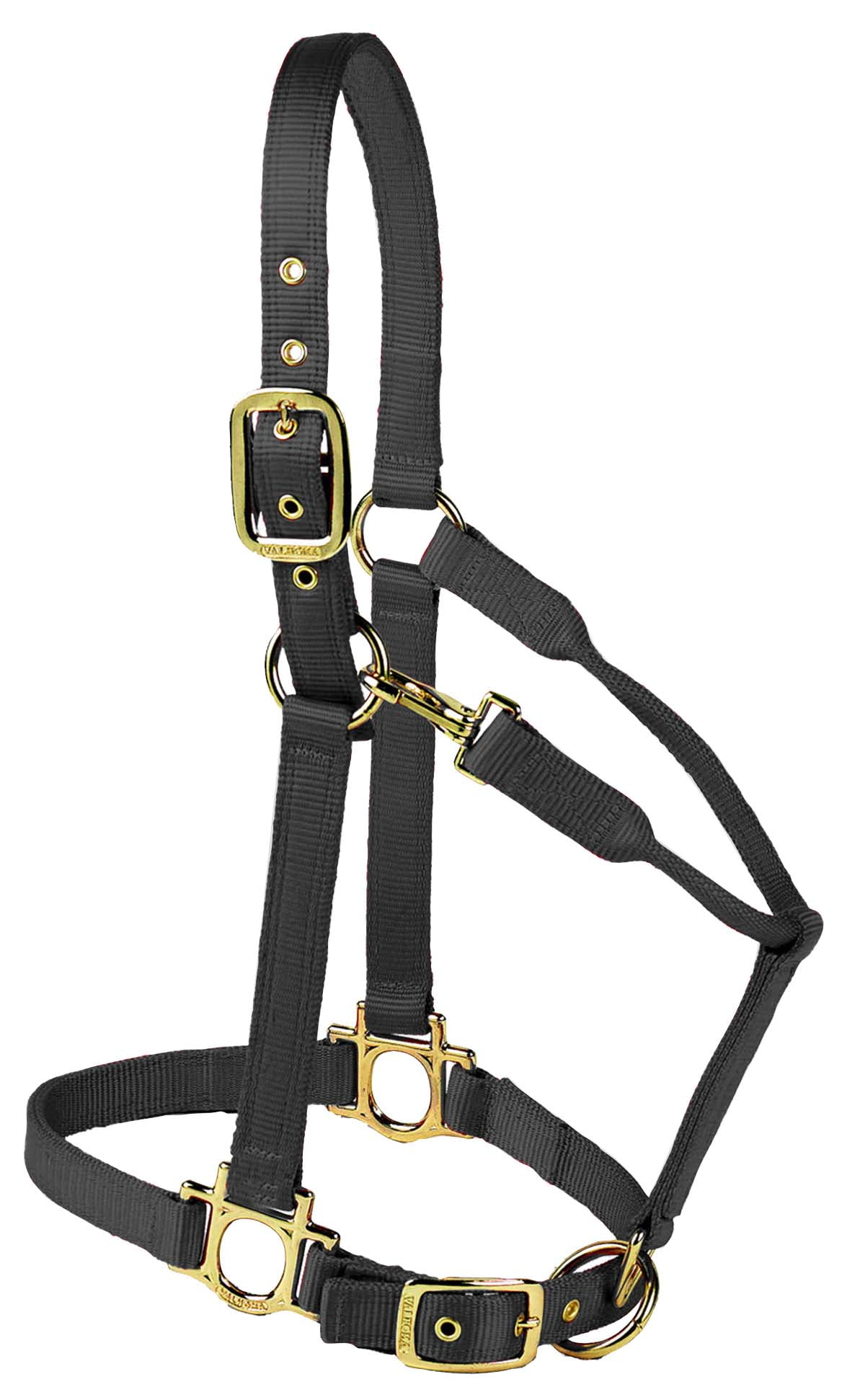Valhoma Premium Adjustable Nylon Halter, Medium, Black - Walmart.com