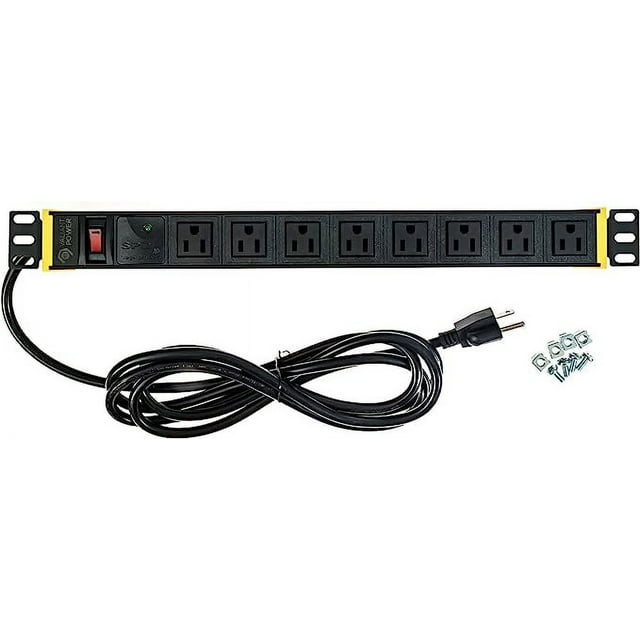 Valiant Power Rack Mount Power Strip - 120V 15A Single Phase PDU with ...