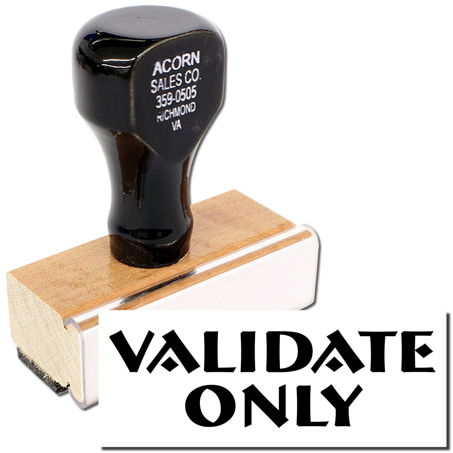 Validate Only Rubber Stamp, Wooden Handle Rubber Stamp, Laser Engraved ...