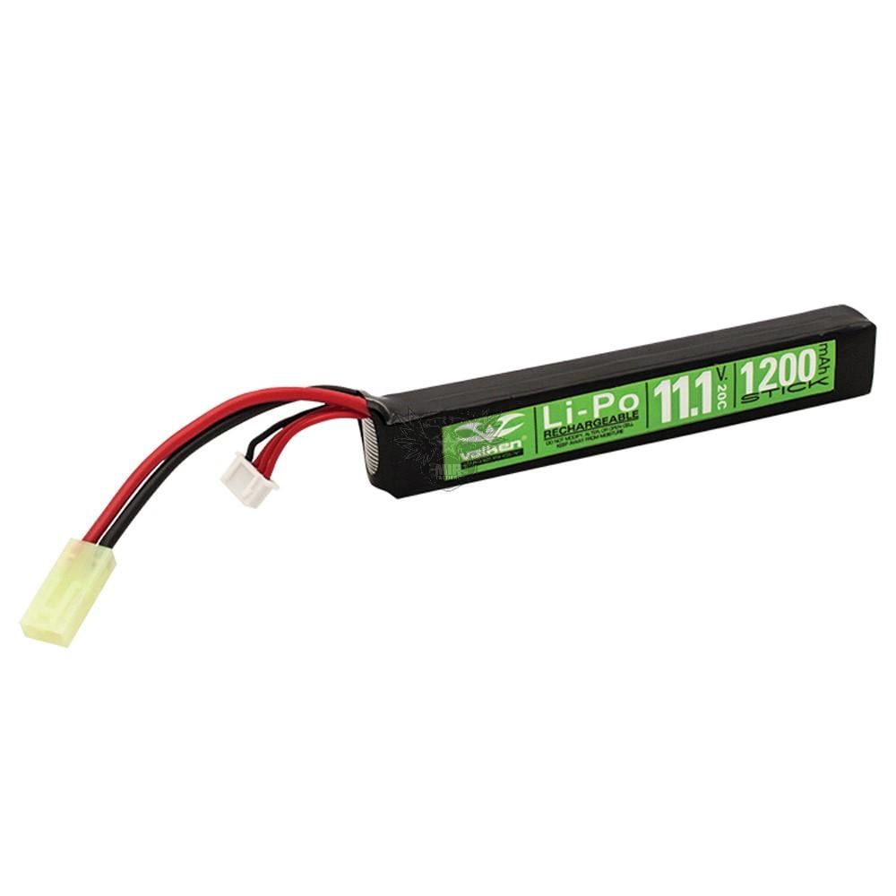 Valken LiPo 11.1v 1200mAh 30C Stick Airsoft Battery (Tamiya) - Walmart.com