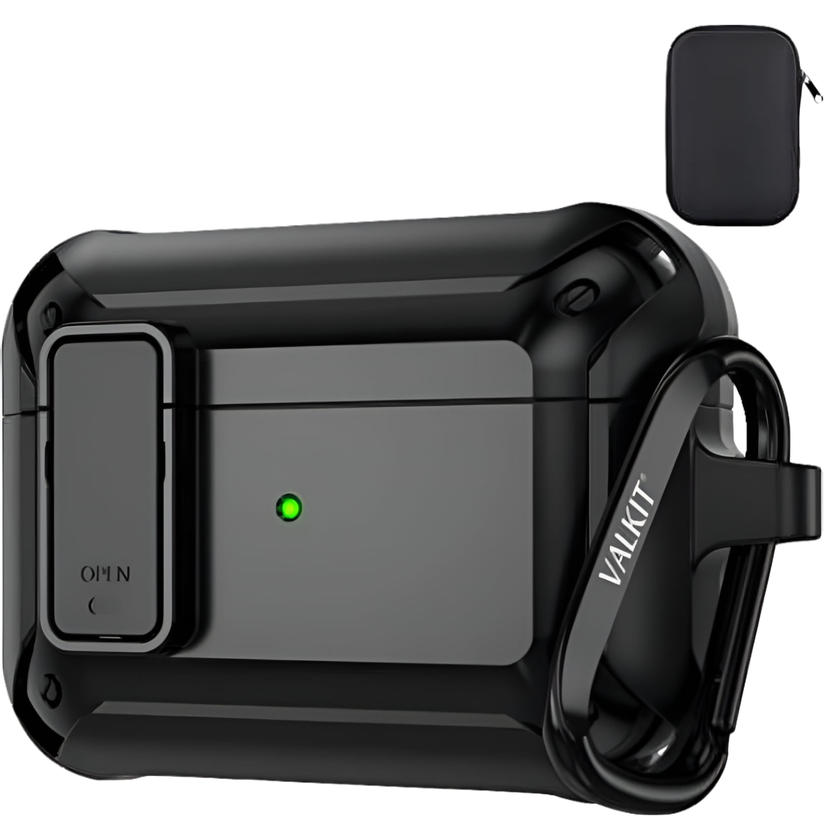 Valkit AirPods Pro Case, Black TPU Protective Cover, Military Armor ...