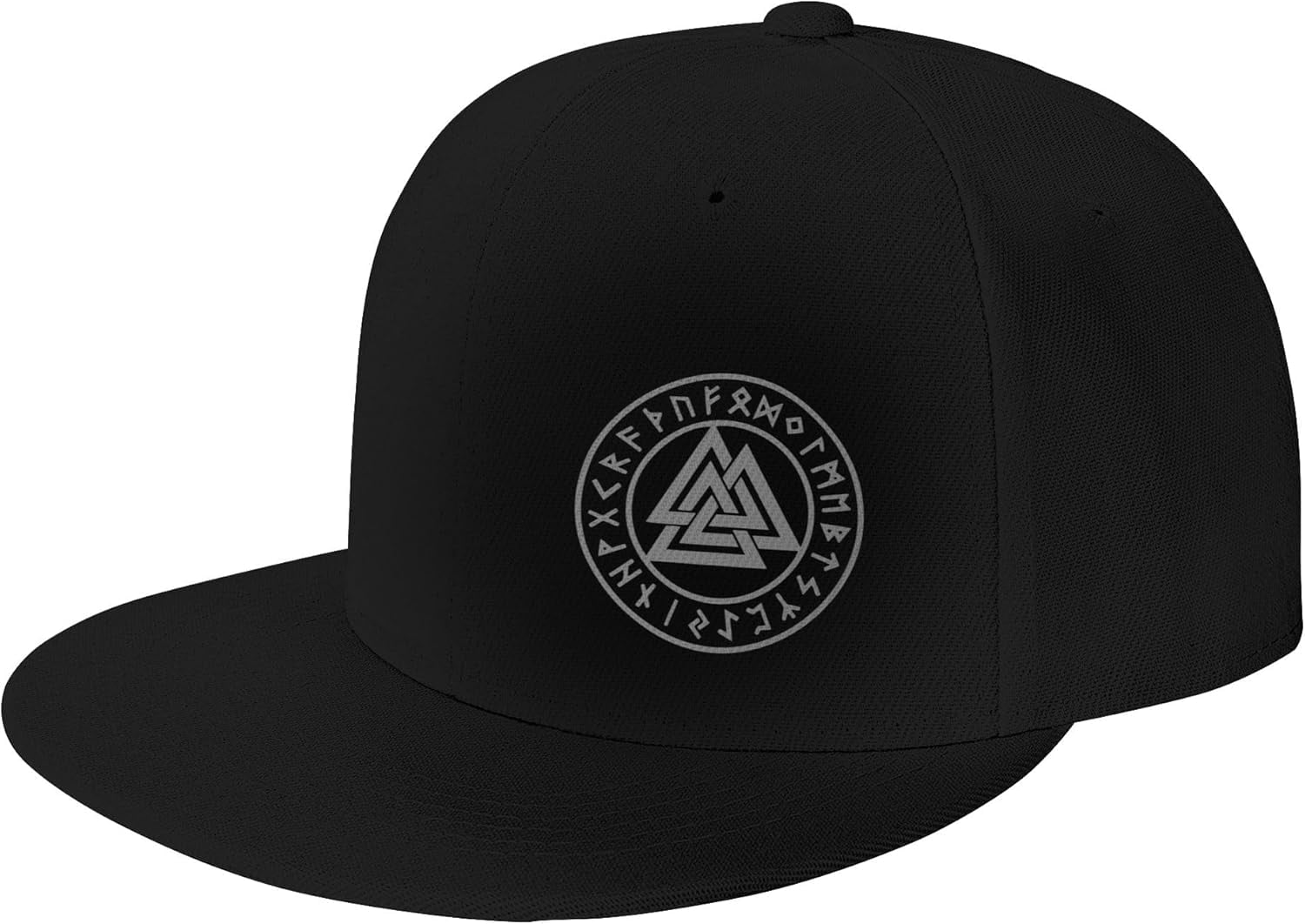 Valknut The Symbol of Odin Hat Flat Brim Hat Baseball Hat Valknut The ...