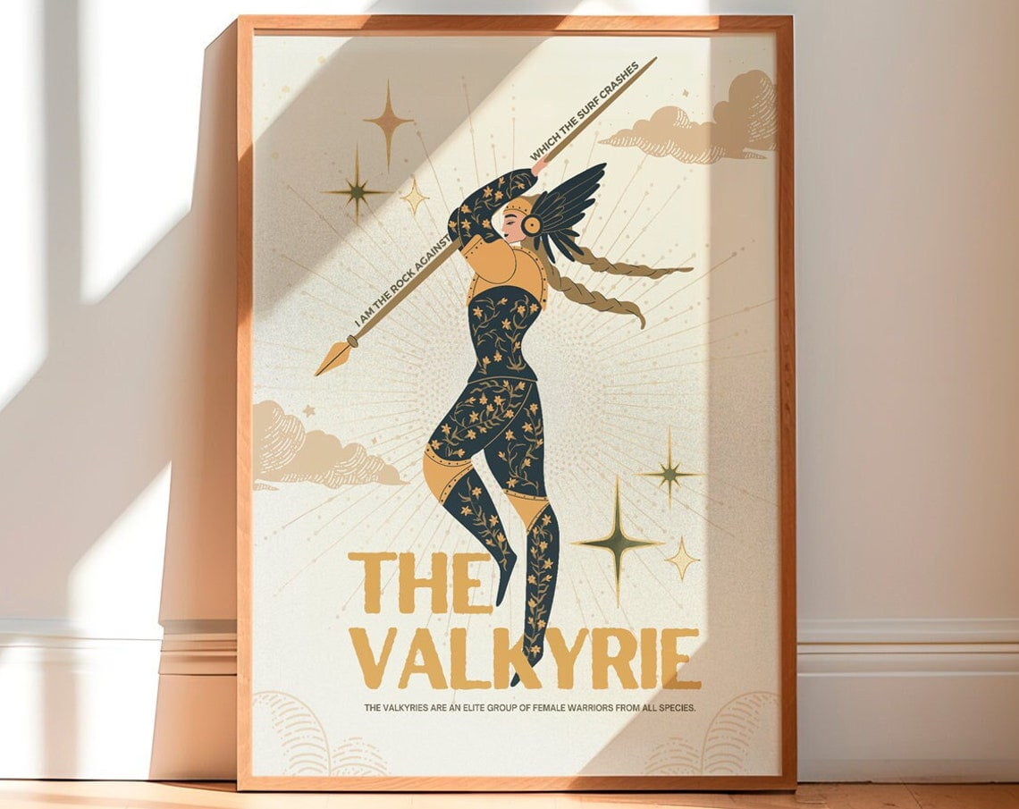 The Valkyrie, Night Court, Acotar, Sarah J Maas Inspired, Art Print ...