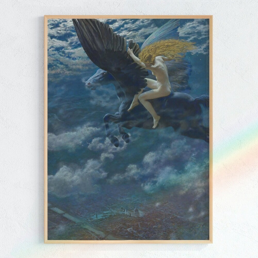 Valkyrie Painting, Download, Valkyrie Art Print, Pegasus Art Print ...