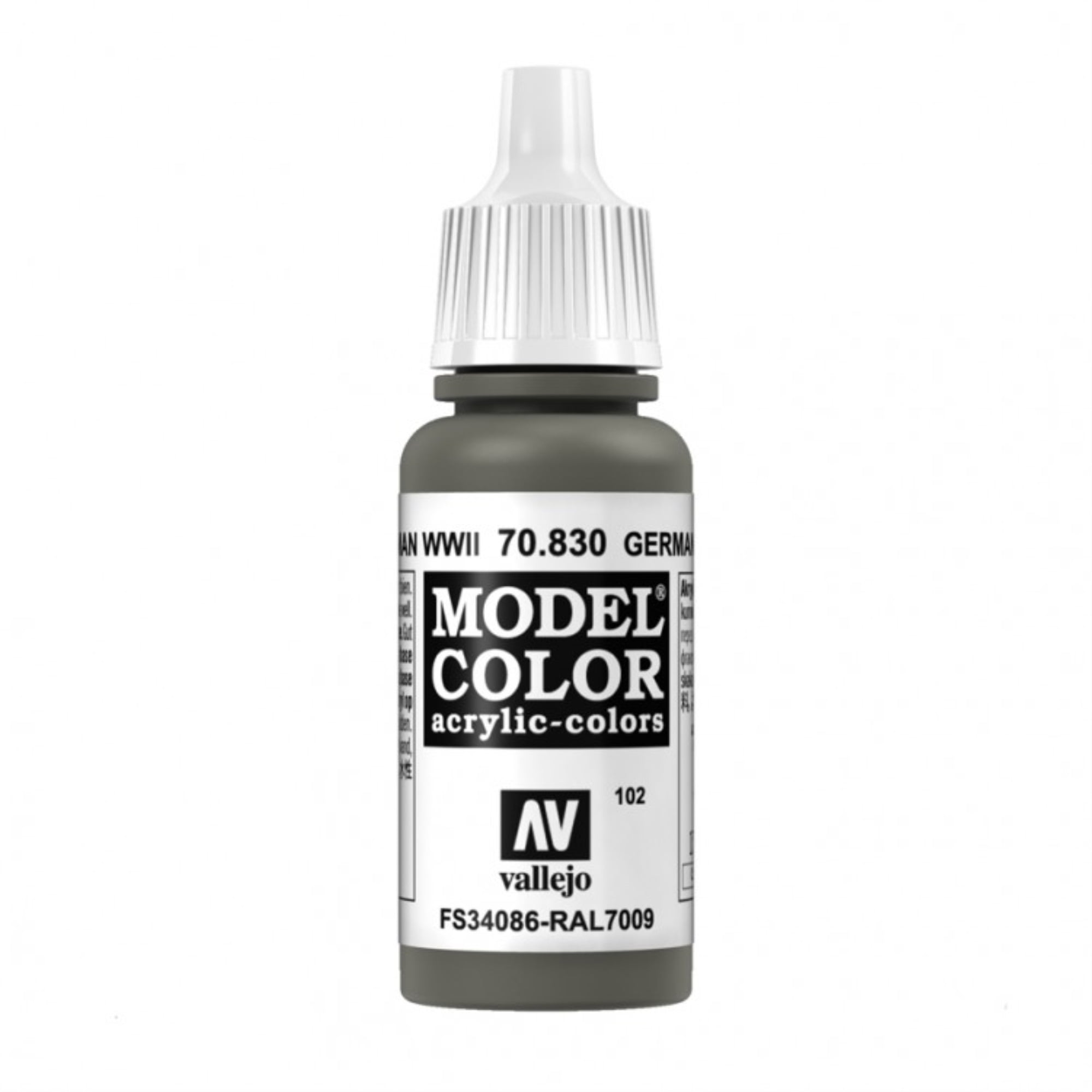 Vallejo 70830 German Field Grey WWII 17ml Bottle Acrylic Paint ...