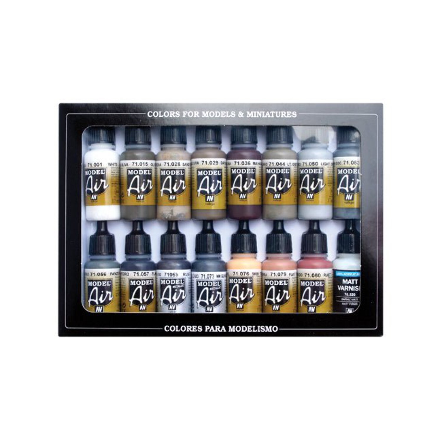 Vallejo 71194 Weathering Colors Set of 16 Model Air Paints - Walmart.com