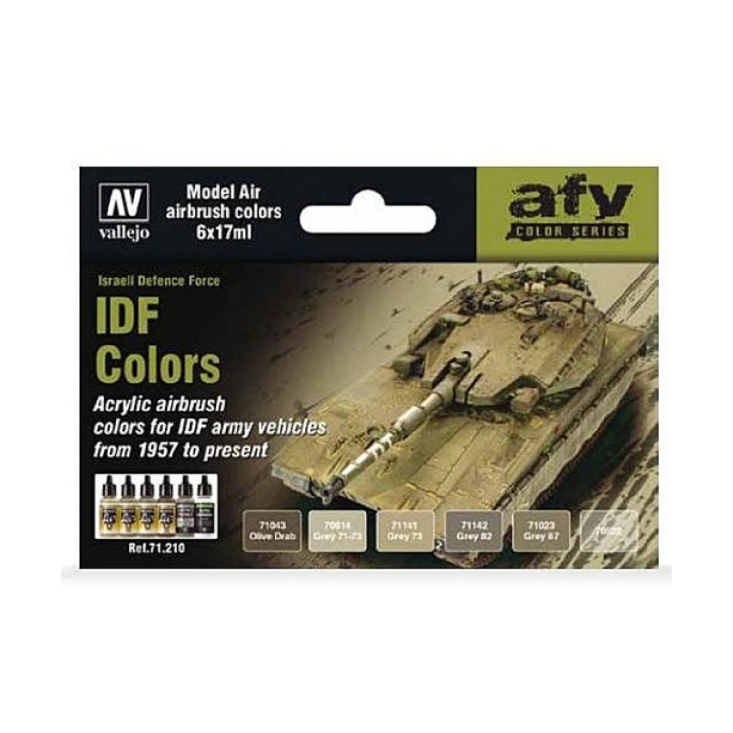 Vallejo AFV Color Series - IDF Colors New - Walmart.com