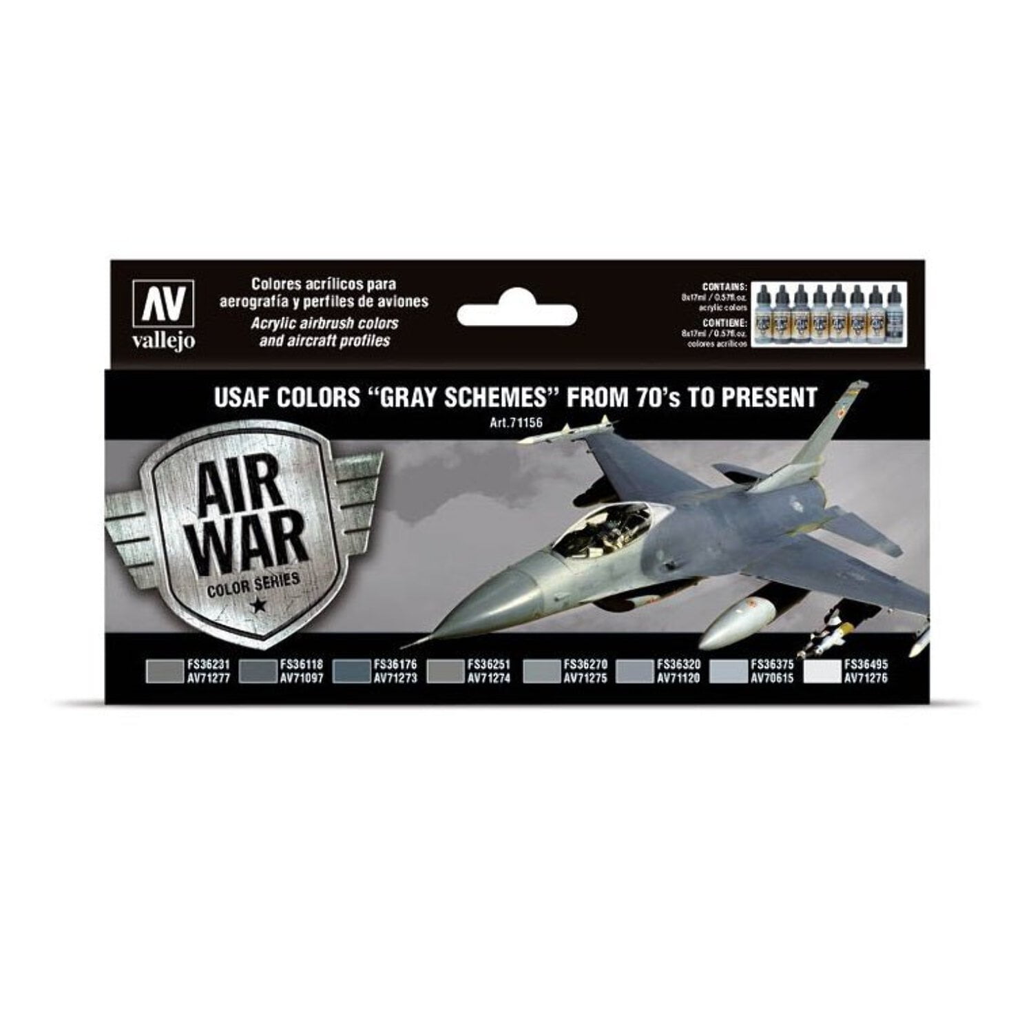 Vallejo Air War - USAF Colors Gray Schemes From 70's To Present New ...