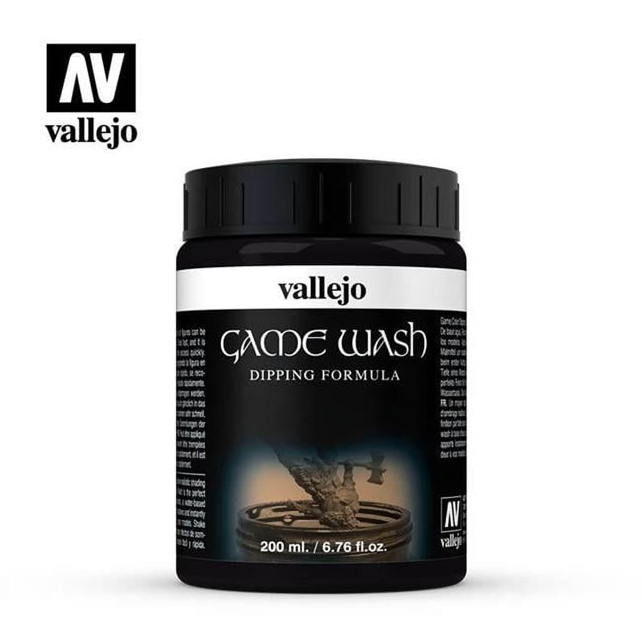 Vallejo - Game Color | Black Wash 200 ml (6.76 fl.oz.) | Acrylic Paint ...