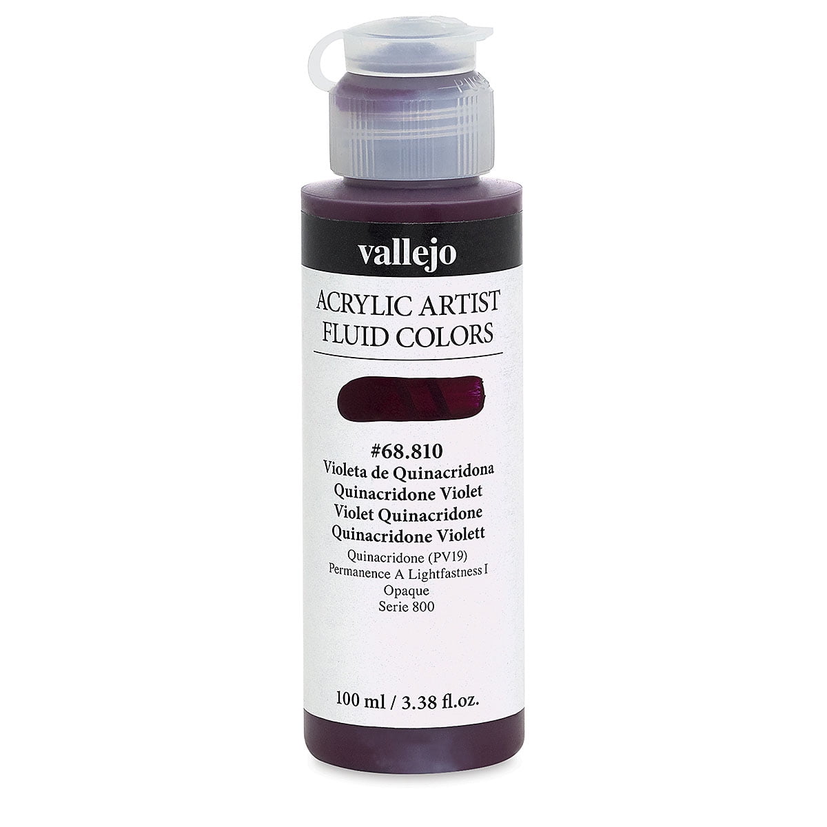 Vallejo Fluid Acrylic - Quinacridone Violet, 100 ml - Walmart.com