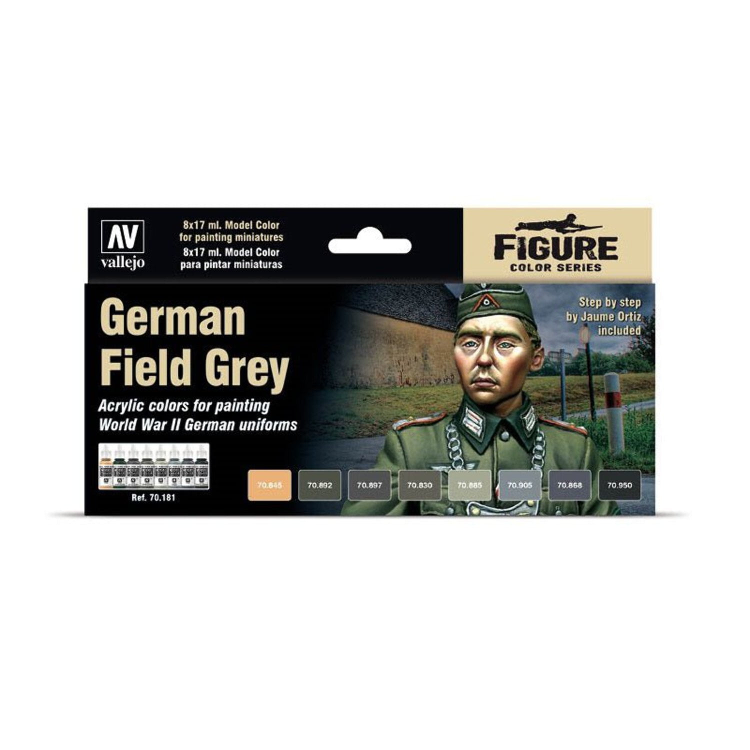 Model Color Set: German Field Grey Uniform (8) - Walmart.com