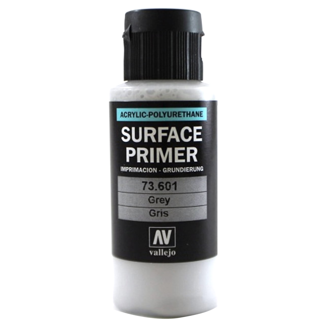 Vallejo, Grey Primer, Acrylic Polyurethane Paint Primer, 60ml, Piece ...