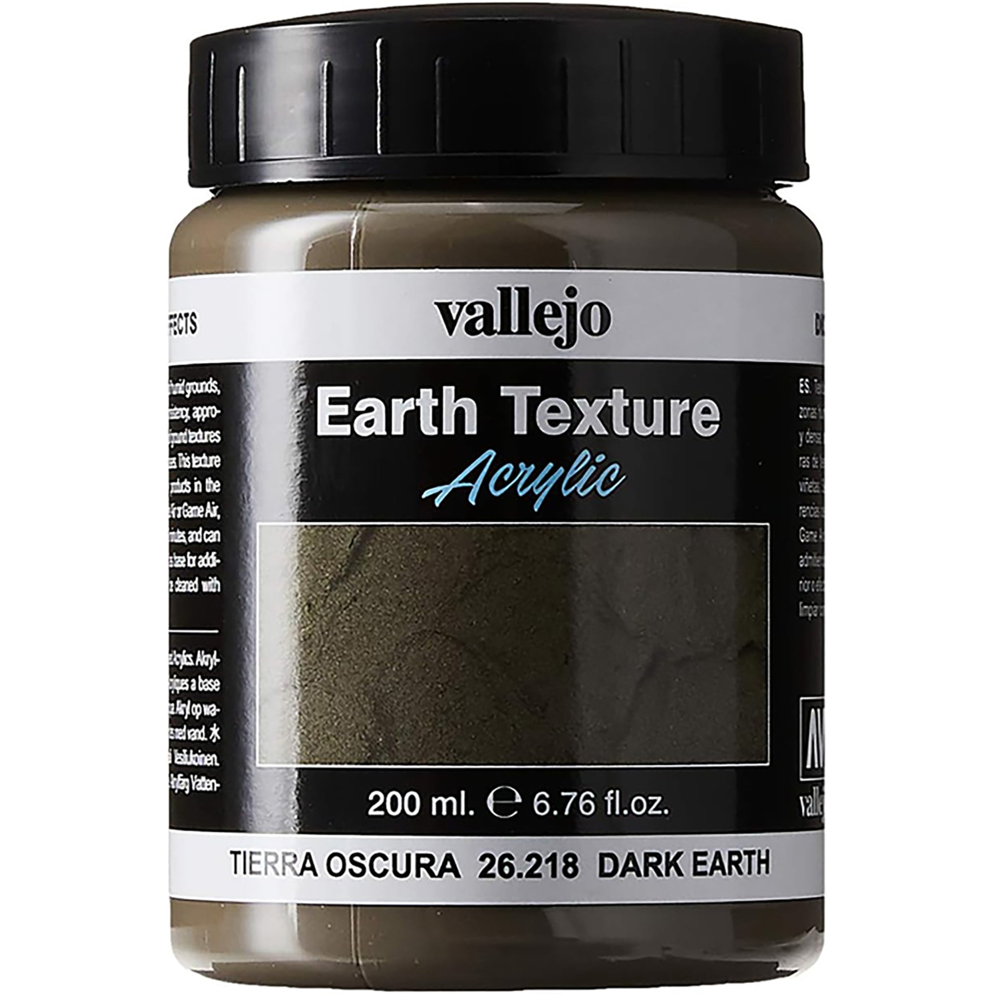 Vallejo Paints: Dark Earth Texture Acrylic, 6.79 oz (200ml) - Walmart.com