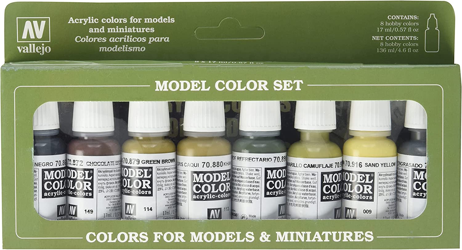 Vallejo Panzer Colors Paint Set #8, 17ml - Walmart.com