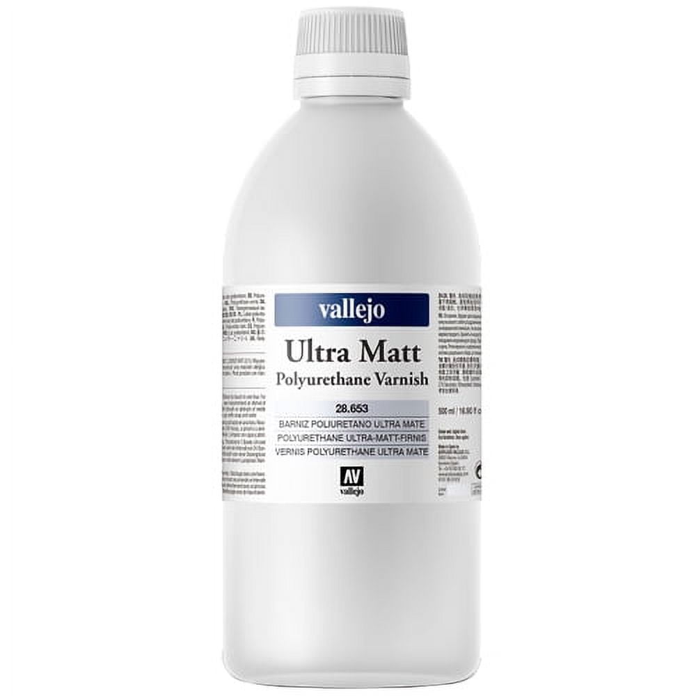Vallejo Ultra Matt Polyurethane Varnish (500ml) New - Walmart Business ...