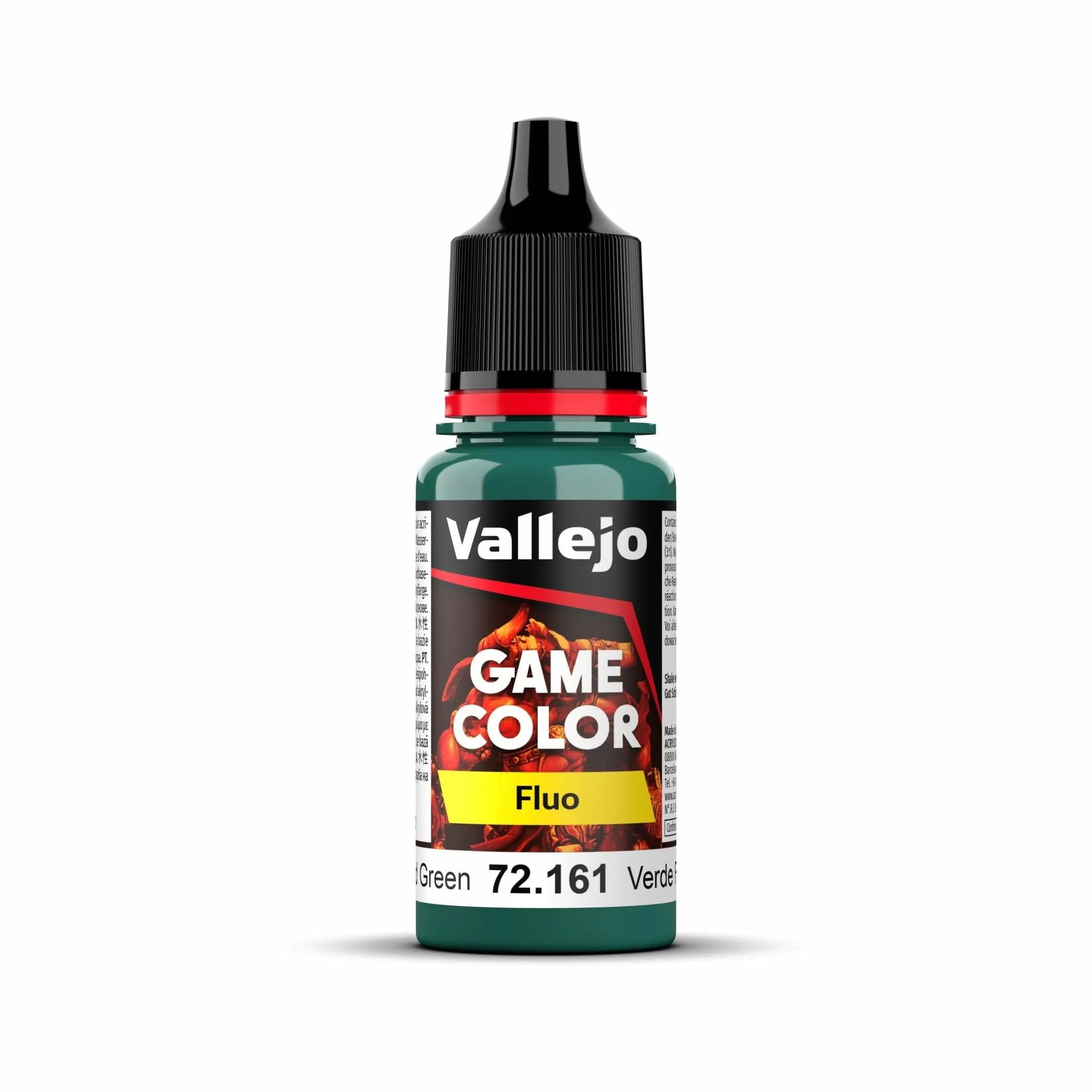 Vallejo VJP72161 18 ml Game Color Fluorescent Cold Green Paint ...