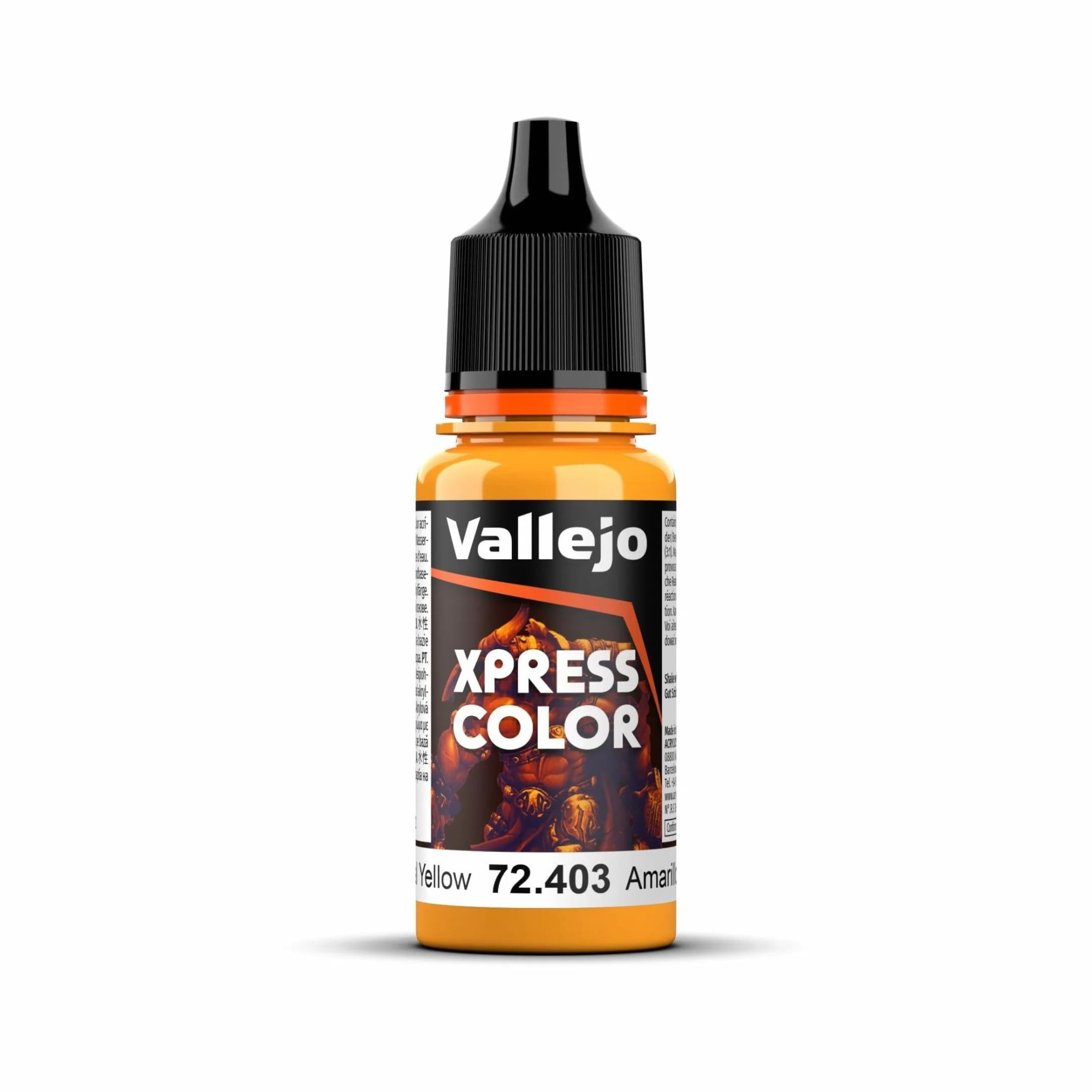Vallejo VJP72403 18 ml Game Color Xpress Color Imperial Yellow Paint ...