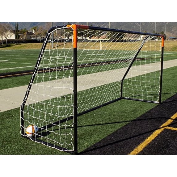 Vallerta 12' x 6' Portable Backyard Soccer Goal with Regulation Net ...