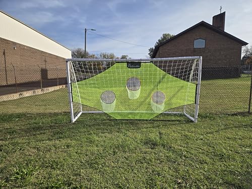 Vallerta® Soccer Goal 12x6Ft Portable Weatherproof PVC Frame with Carry ...