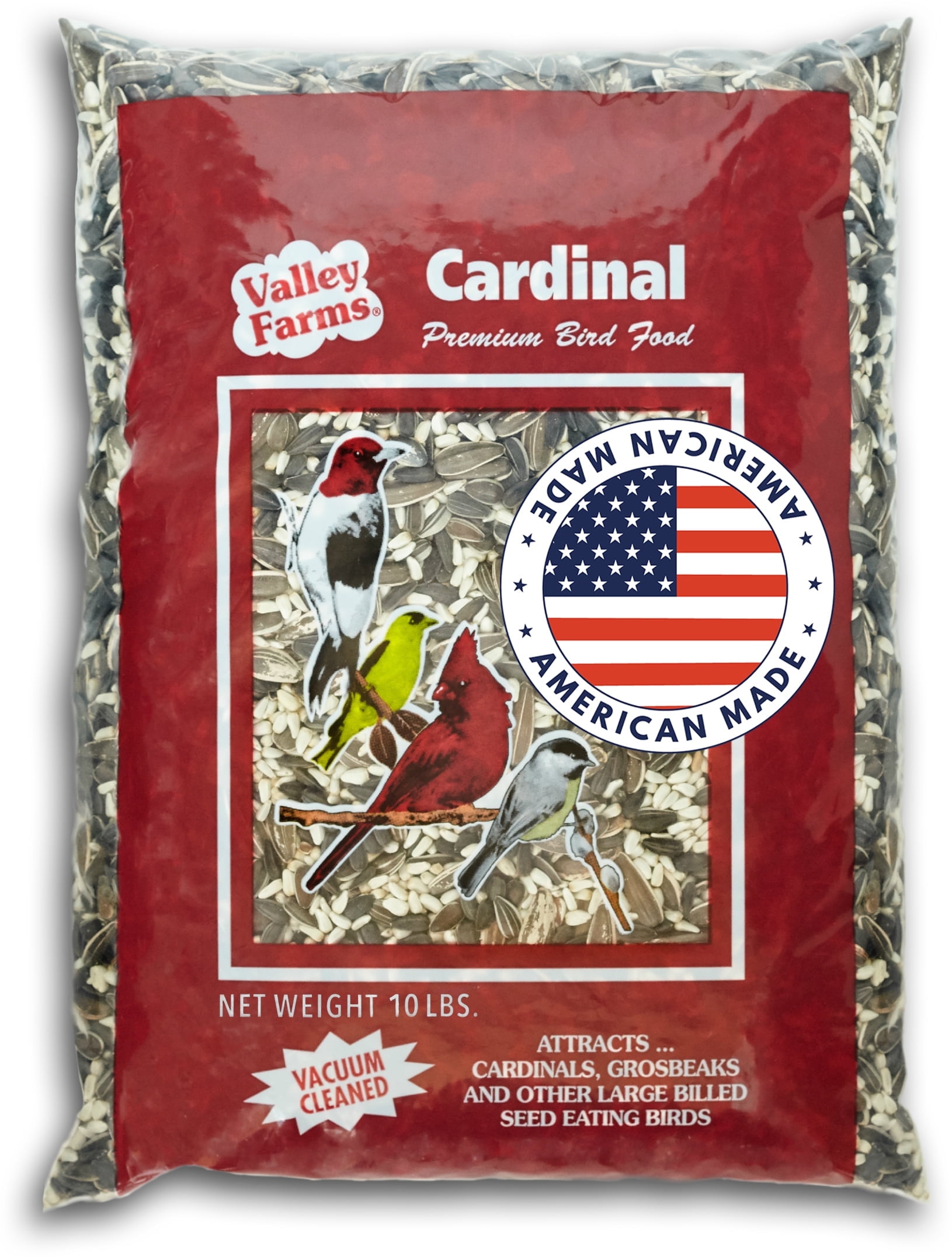 Valley Farms Premium Grade Cardinal Mix Wild Bird Food, 10LBS with ...