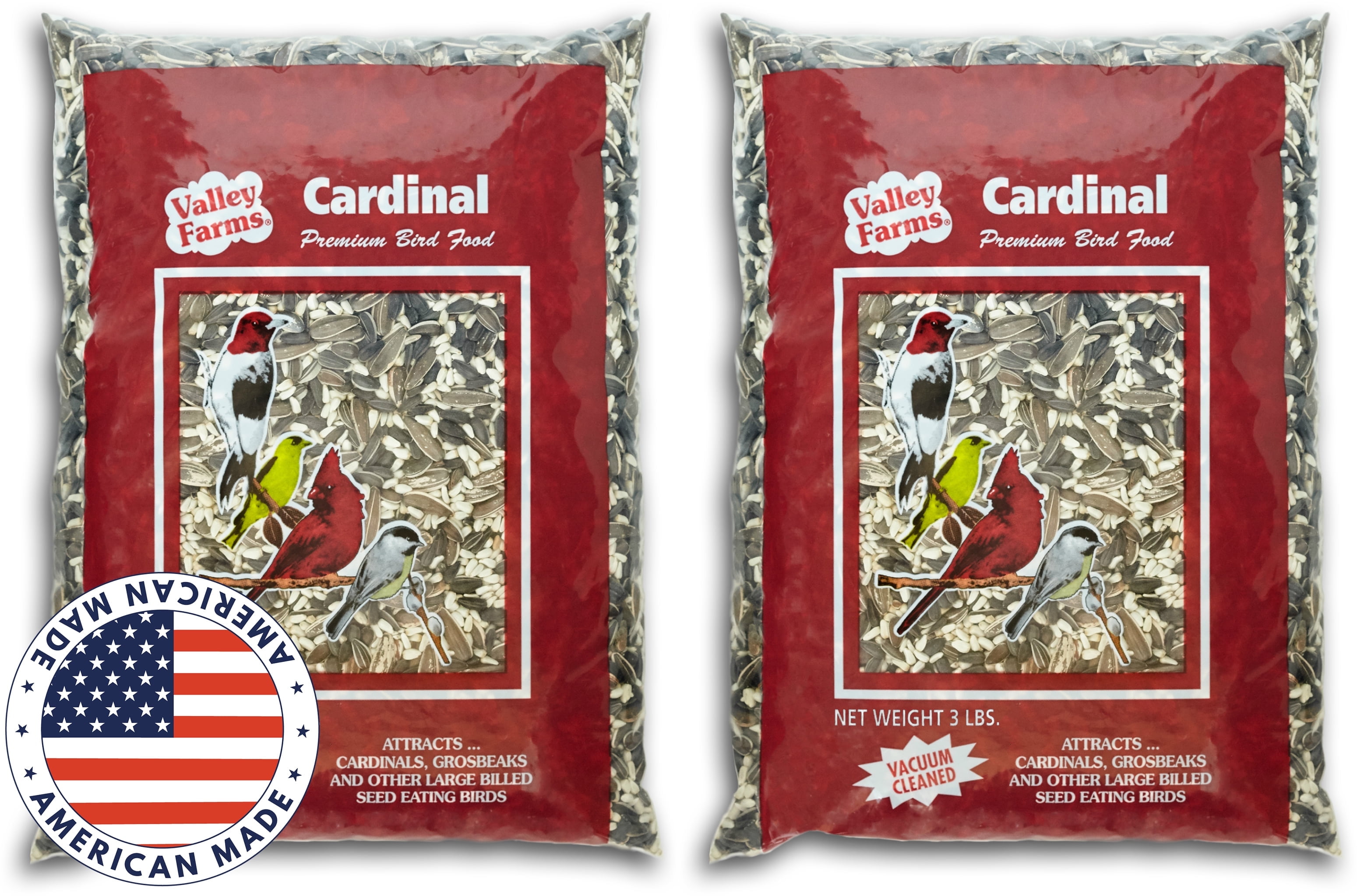 Valley Farms Cardinal Mix Wild Bird Food 3 LBS 2-Pack (6 LBS TOTAL ...