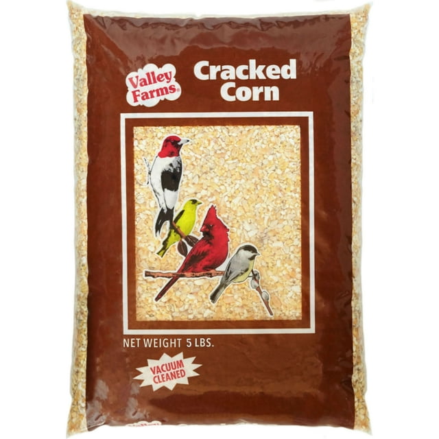 Valley Farms Healthy Cracked Corn Wild Bird Food for Wildlife, 5LBS ...