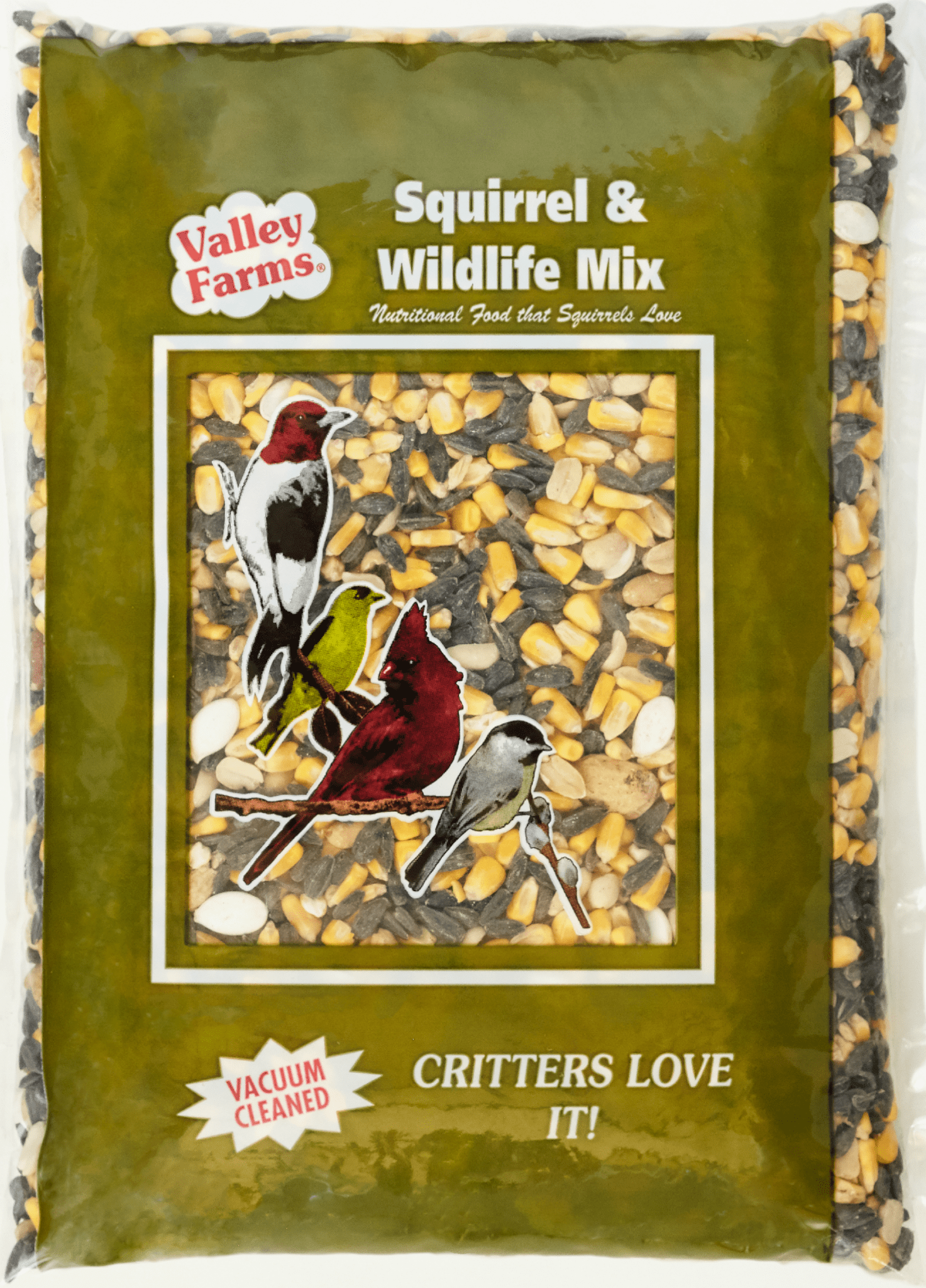 Valley Farms Squirrel & Wildlife Mix, Seed Love Treat Wild Bird Food ...
