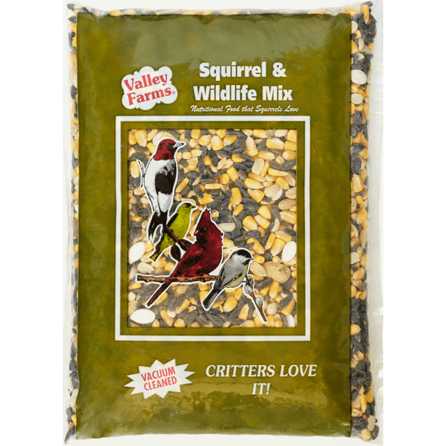 Valley Farms Squirrel & Wildlife Mix with Peanuts Wild Bird Food (4LBS ...
