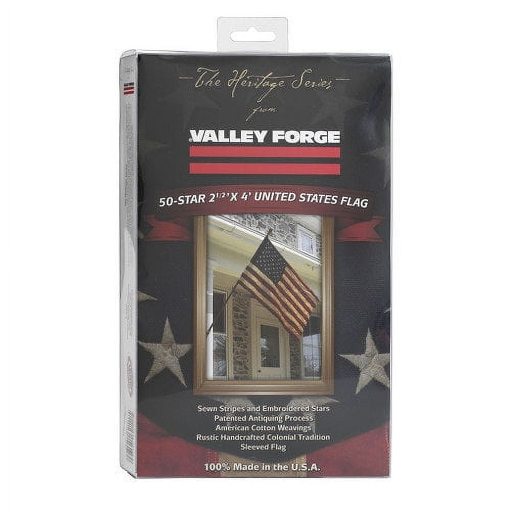 Valley Forge, American Flag, Poly Cotton, 2.5' x 4', 100% Made in USA ...
