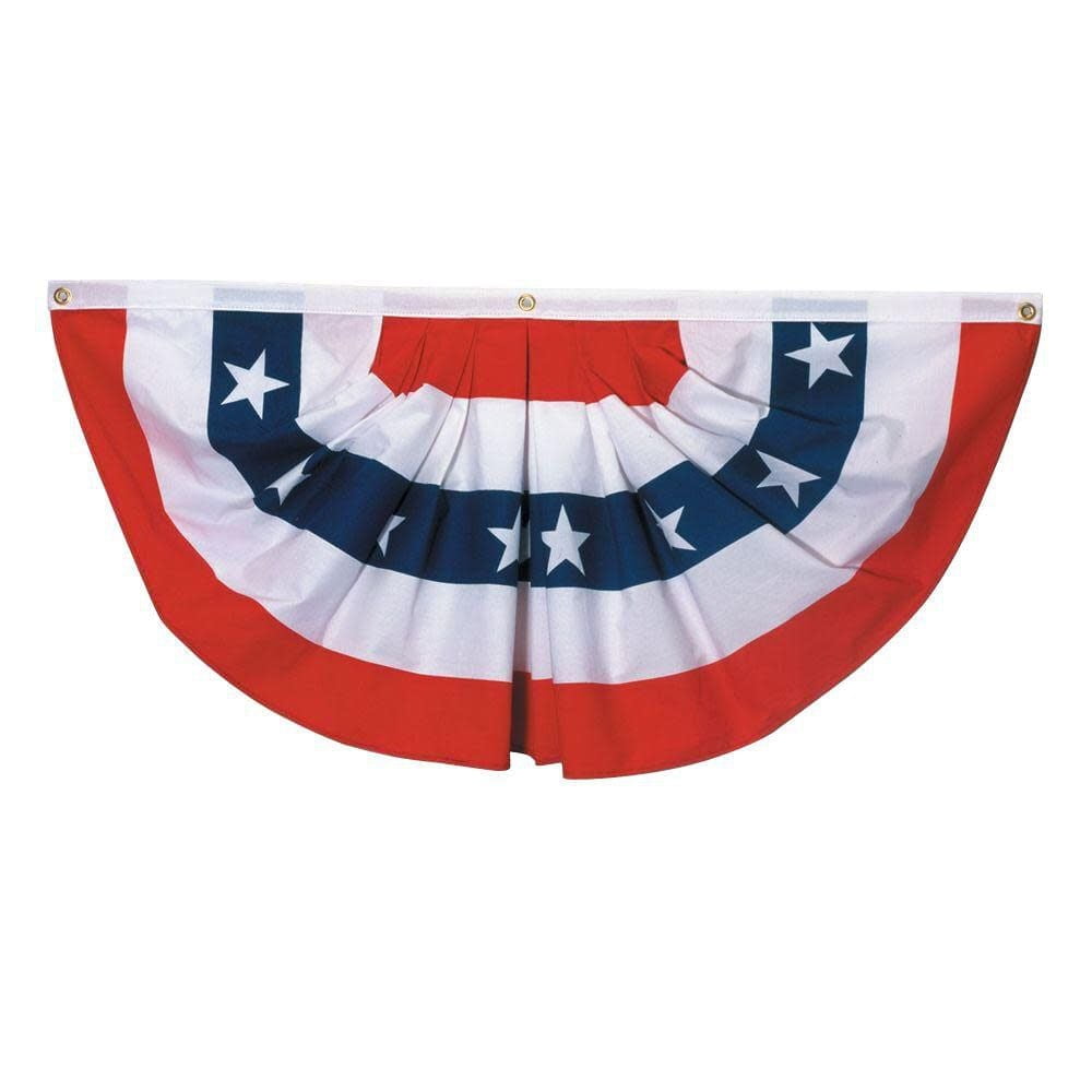 Valley Forge Patriotic Fan Banner, 36 in. H x 72 in. W, Red/White/Blue ...