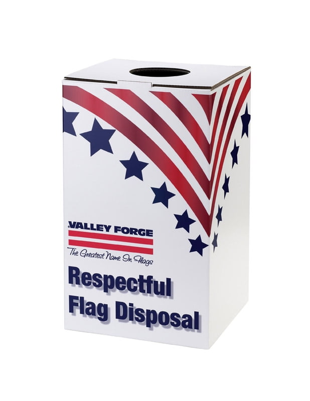 Valley Forge Flag Disposal Box 22 in. H x 12.5 in. W - Walmart.com