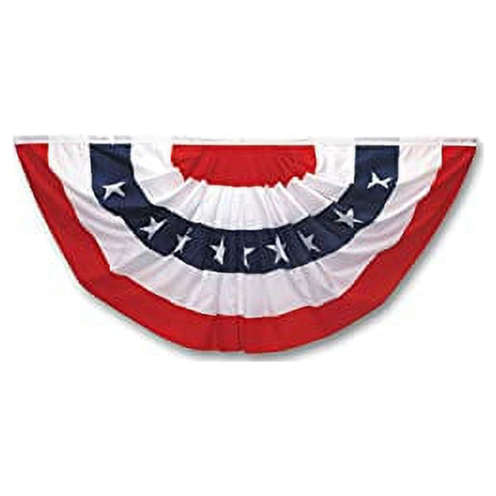 Valley Forge Flag PMF Pleated Mini Fan Flag With Stars Bunting, 1-1/2 ...