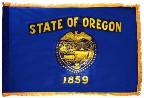 Valley Forge Oregon Flag 4x6 Foot Spectramax Nylon With Pole Hem ...