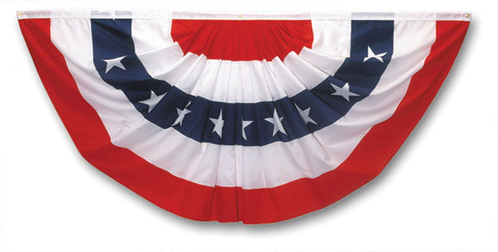 Valley Forge PMF Mini Pleated Fan Flag, 1-1/2' X 3', Each - Walmart.com