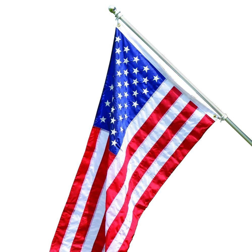 Valley Forge American US Flag Kit with 6ft Pole and Bracket - Walmart.com