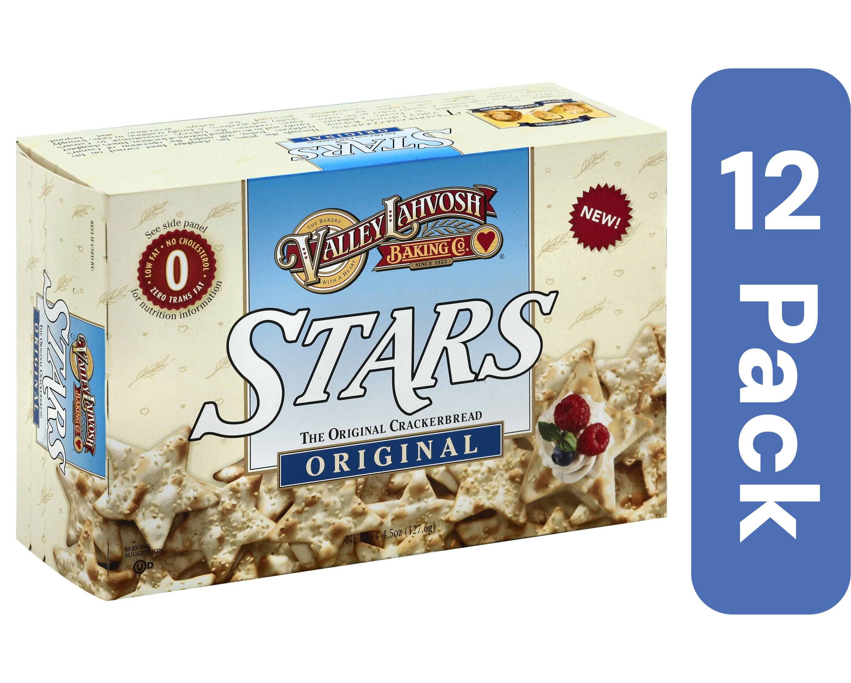 Valley Lahvosh Original Star Crackers 4.5 oz (Pack Of 12) - Walmart.com