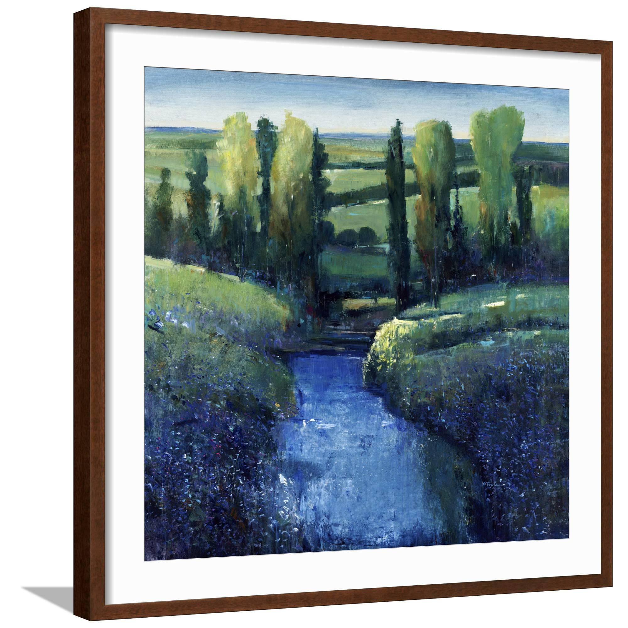 Art.com Valley Lake Giclee Print by Tim O'toole, Brown Frame Wall Art ...