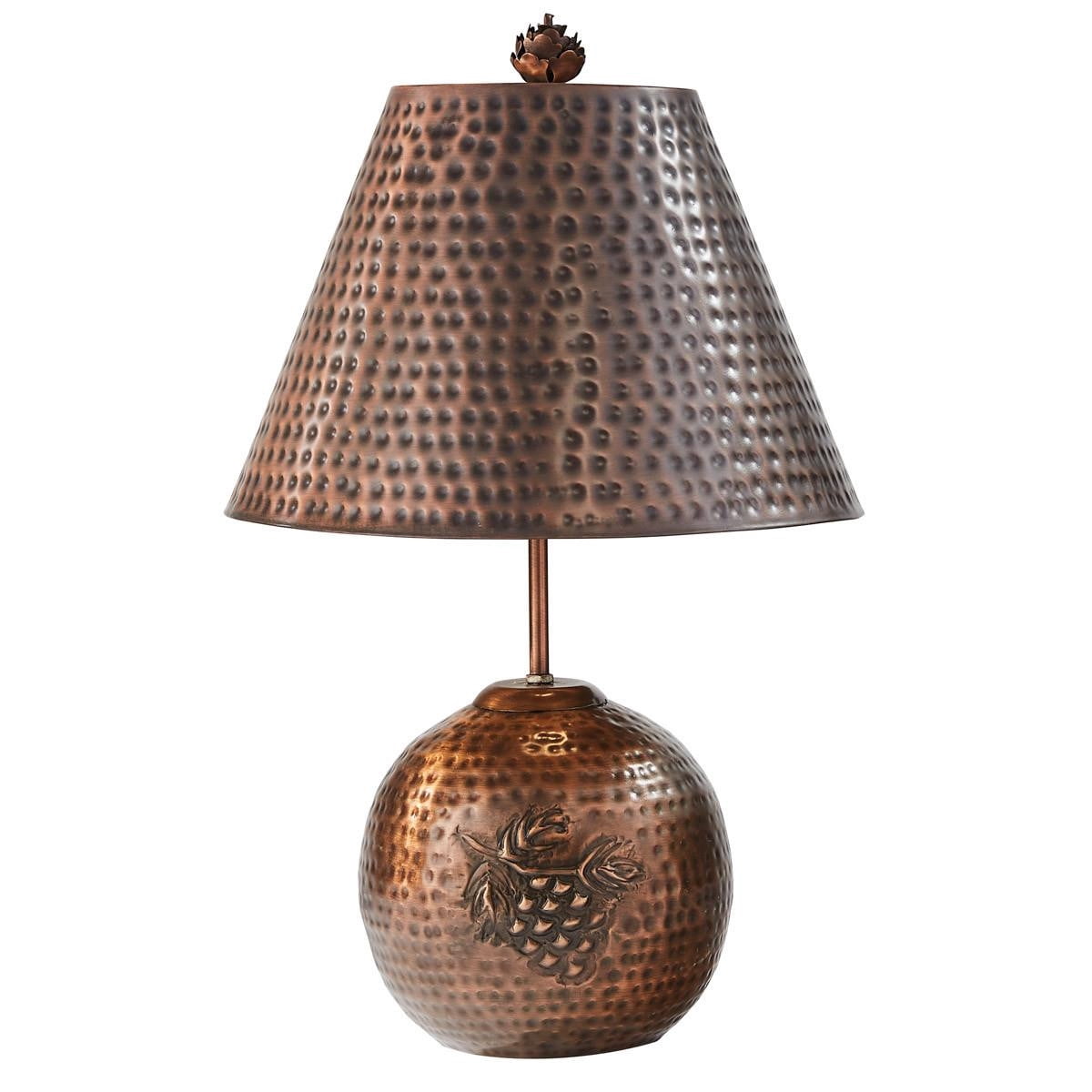 Valley Pine Hammered Copper Lamp with Shade - Park Designs - Walmart.com