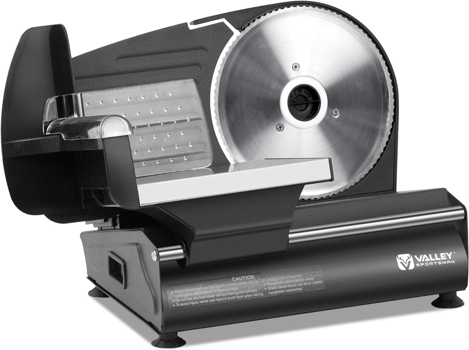 Valley Sportsman 7.5" Electric Meat Slicer Machine for Home, with ...