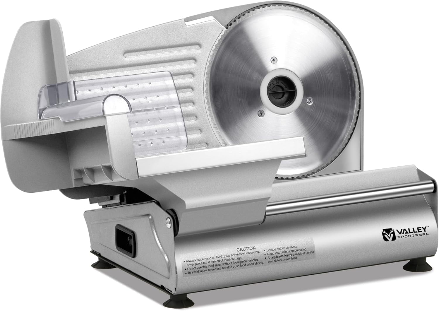 Valley Sportsman 7.5" Electric Meat Slicer, with Stainless Steel Blade ...