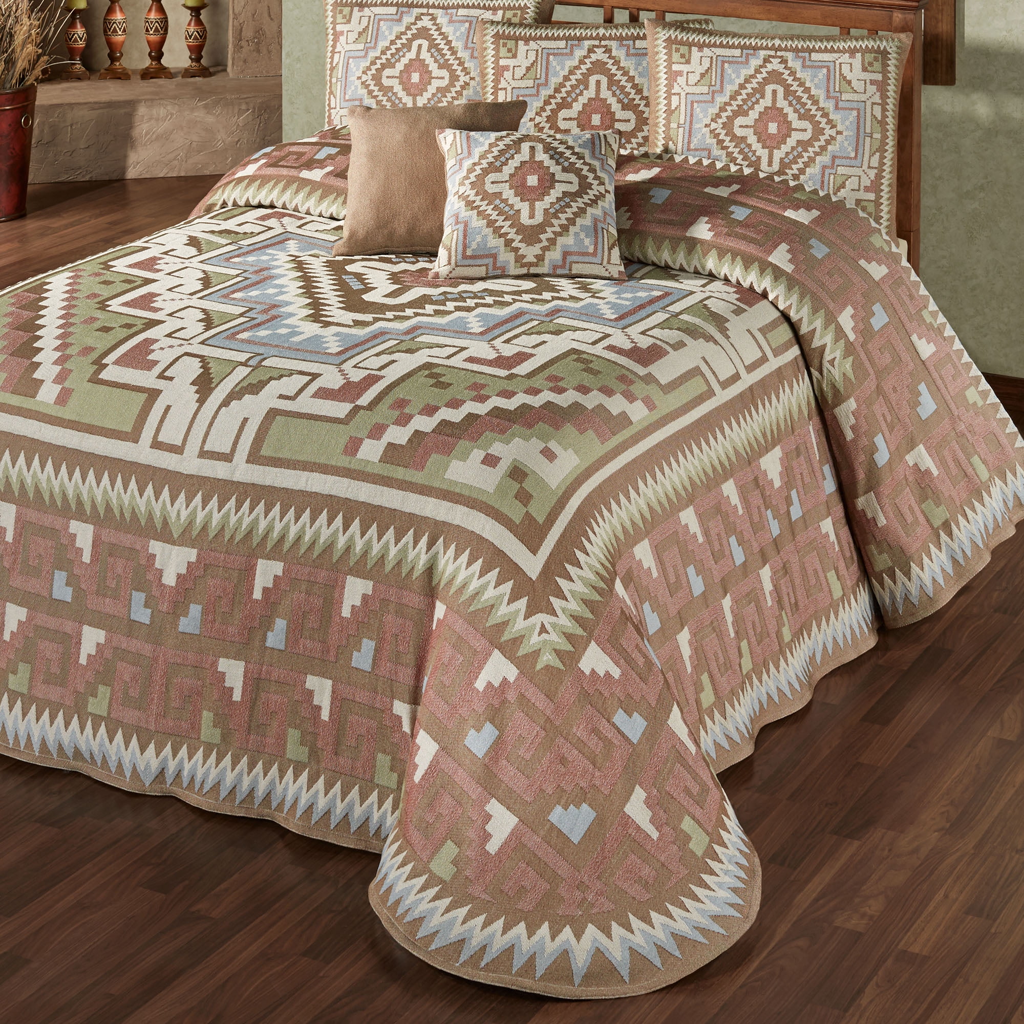Valley View Rustic Size Grande Cal King Bedspread, Southwestern Western ...
