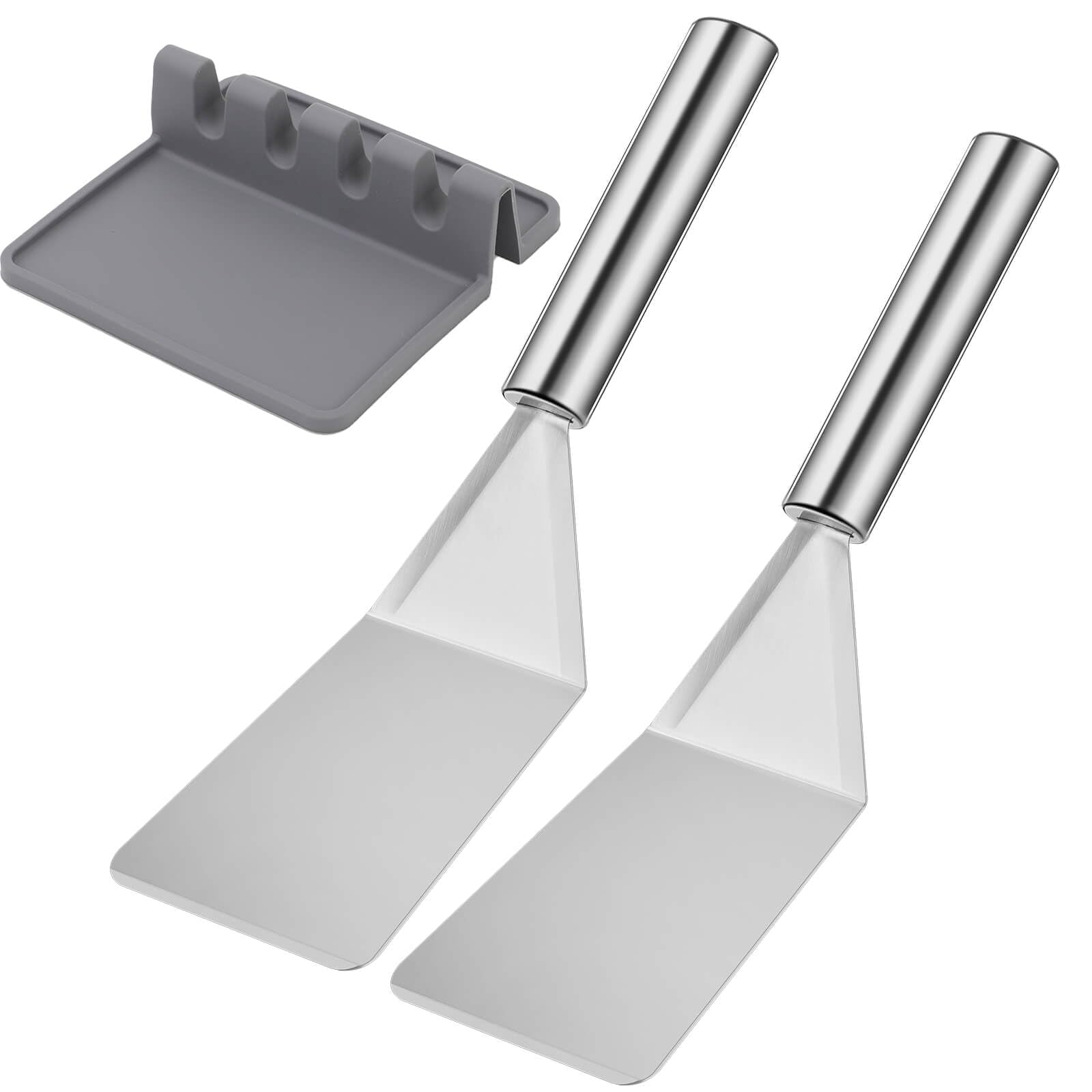Valoho Professional Metal Spatula Set,3 Pieces Spatula Griddle ...
