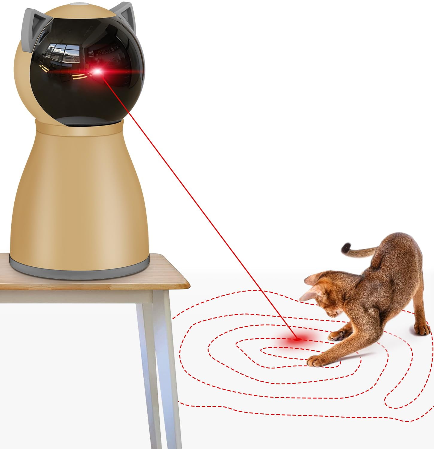 Valonii Interactive Cat Laser Toy Automatic for Indoor Cats,Real Random ...