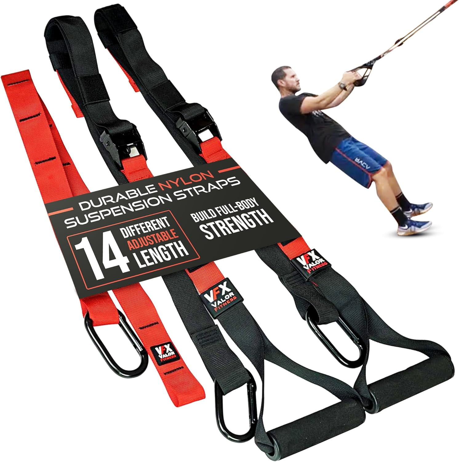 Valor Fitness Adjustable Bodyweight Suspension Strength Training ...