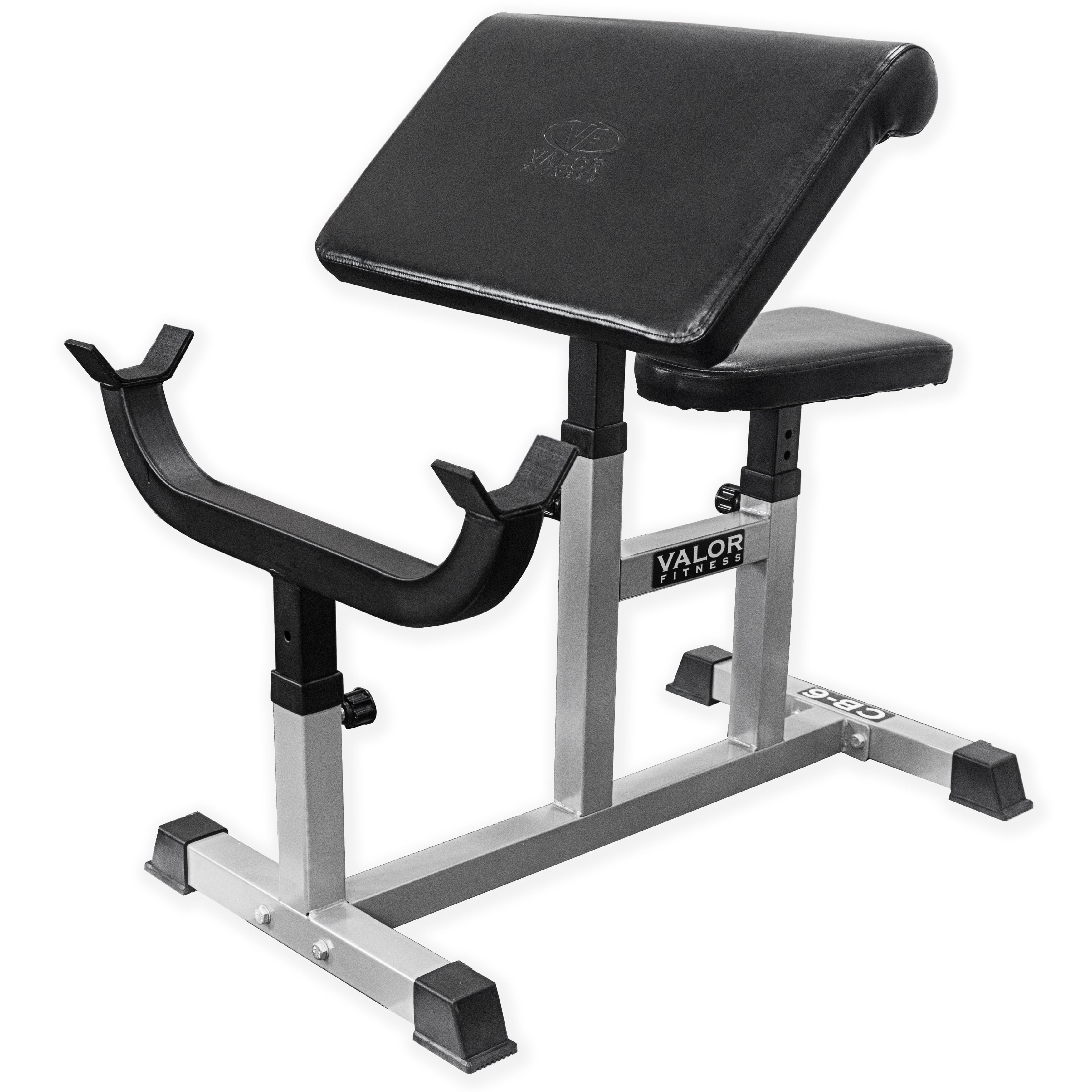 Valor Fitness Adjustable Seated Preacher Curl Bench CB-6 - Walmart.com