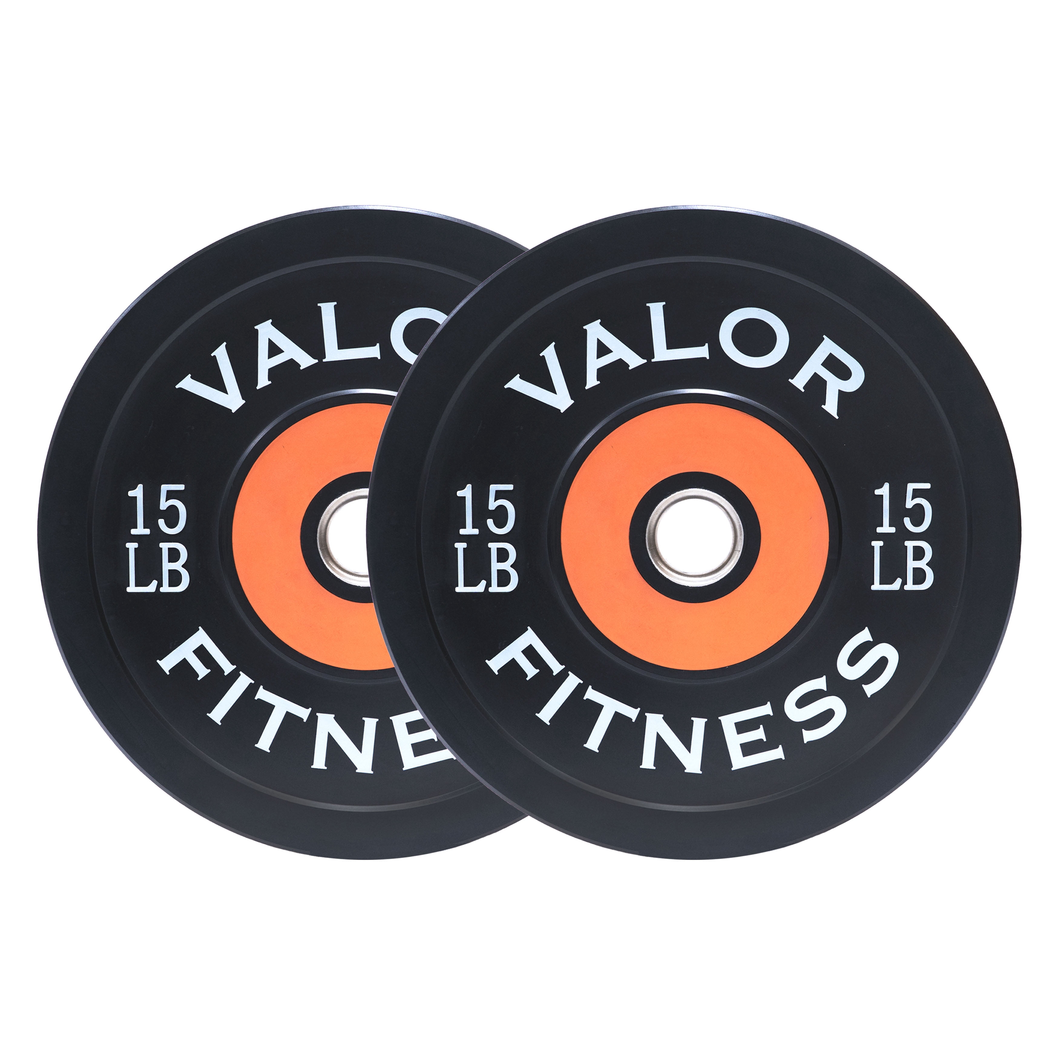 Valor Fitness BPP-15 15lb Bumper Plate Pro Pair with Color ...